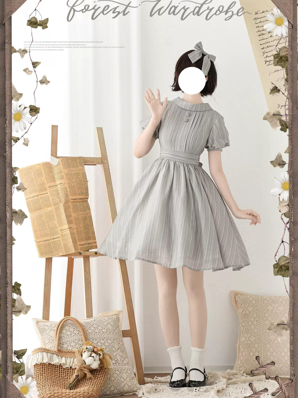 Classic Lolita OP Dress Country Style Tencel Dress
