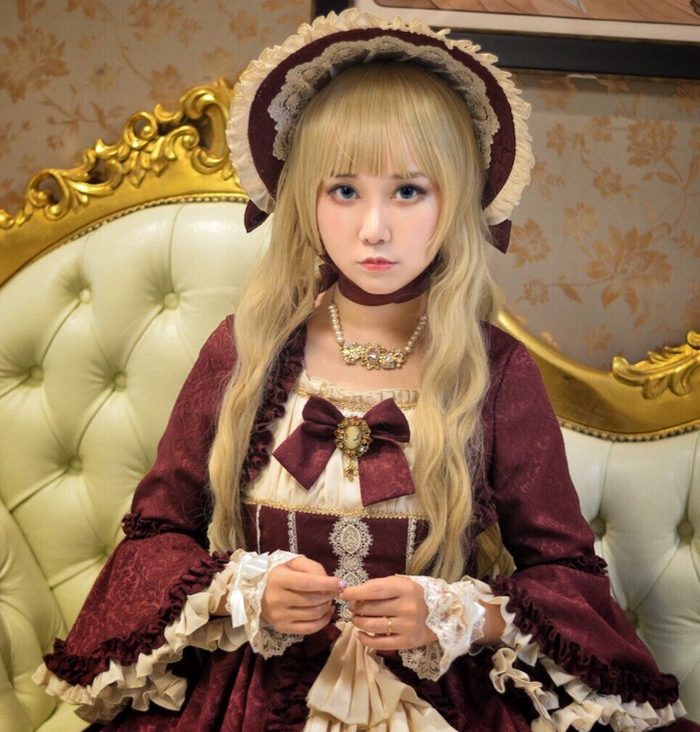 Victoria Doll - Vintage Lolita Adjustable Bonnet Multicolor