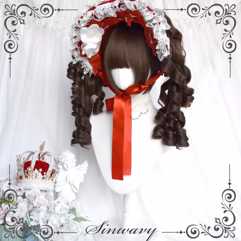 Old School Lolita Wig, Layered Roman Curls
