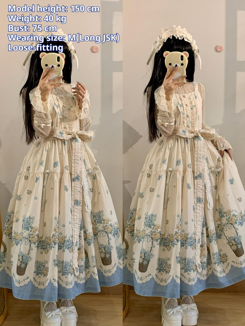 Classic Lolita JSK Suit Floral Print Dress