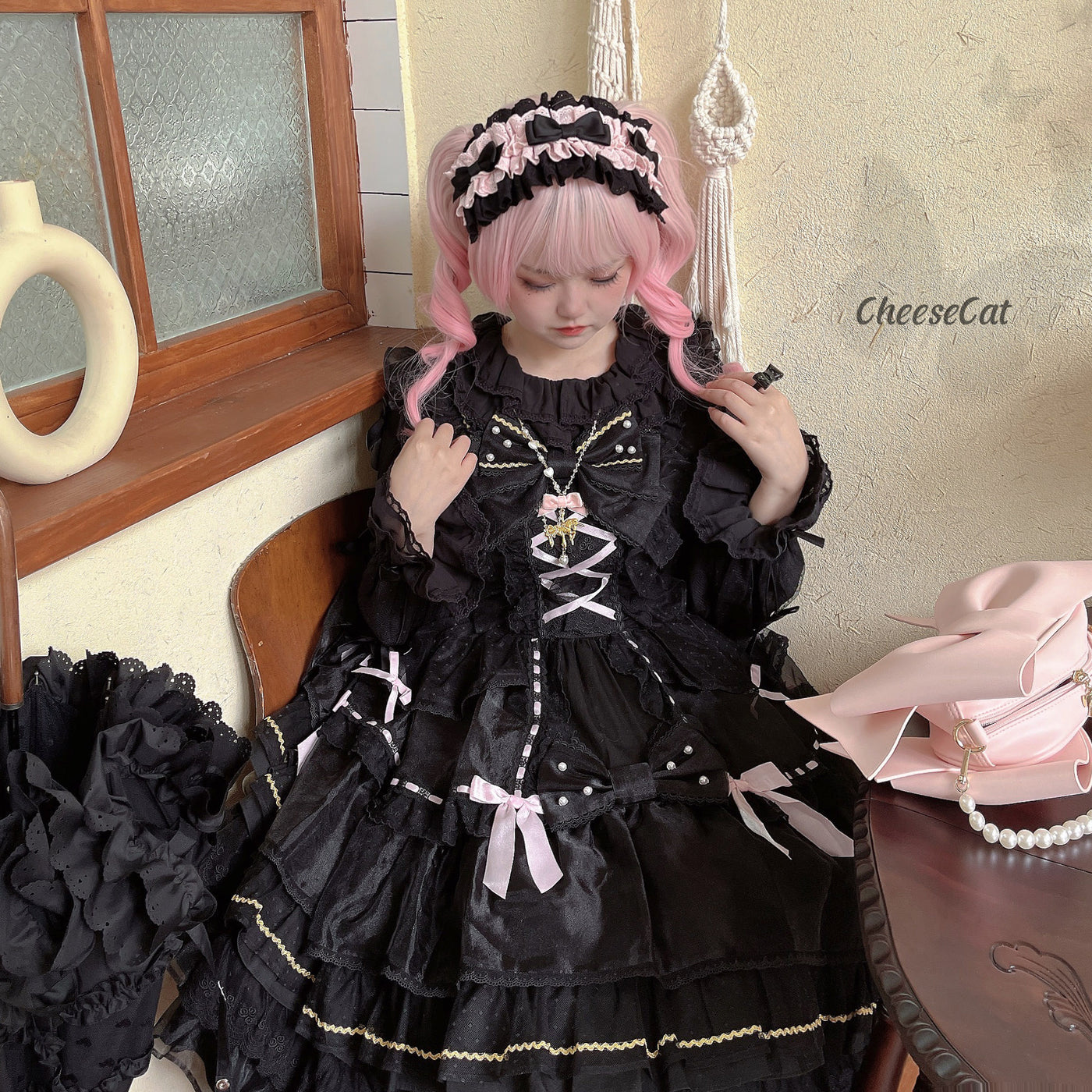 Cheese Cat - Doll Lullaby Tabby Cat Cotton Lolita Headdress