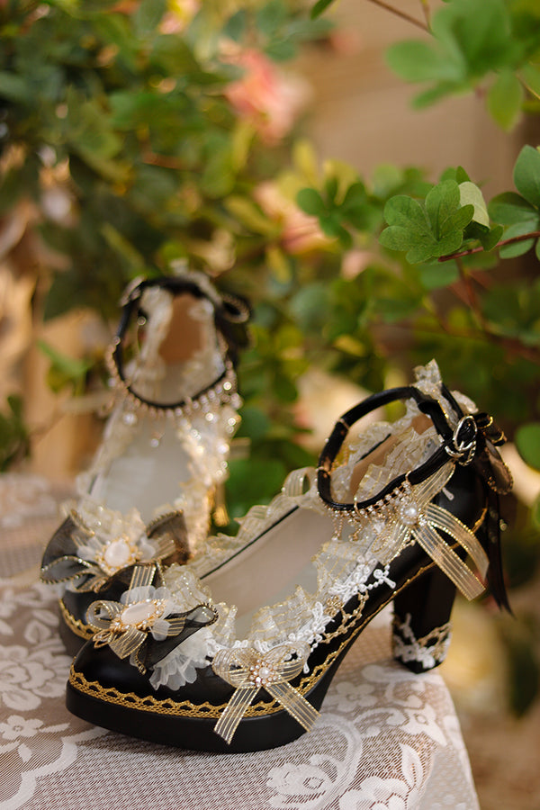 Handmade Luxuriant Lolita Tea Party Shoes